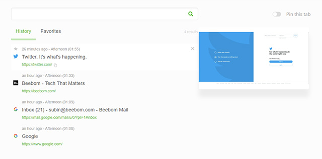 History Search Shows All Your Browsing History in One Place | Beebom