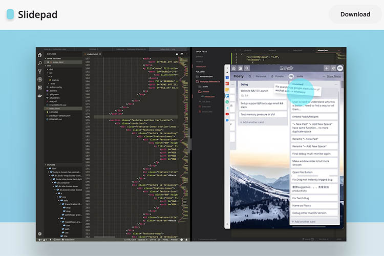 Slidepad Brings iPad Style Multitasking Experience to the Mac | Beebom