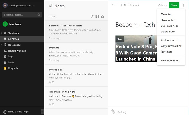 12 Best Notion Alternatives You Should Use in 2020 | Beebom