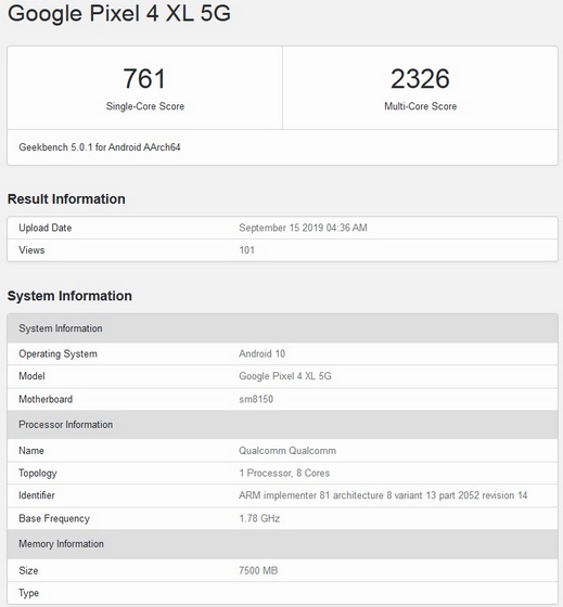 Pixel 4XL 5G Variant Seemingly Surfaces on Geekbench | Beebom