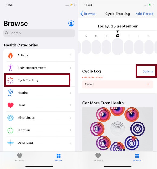 How to Set Up Cycle Tracking in iOS 13 and watchOS 6 | Beebom