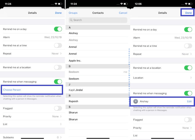 How to Use the ‘Remind Me When Messaging’ Feature on iOS | Beebom