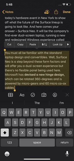 How to Use Text Editing Gestures in iOS 13 and iPadOS 13 | Beebom