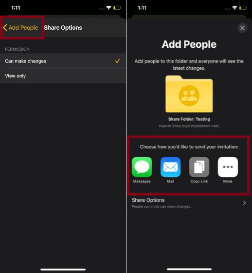 How to Share Notes App Folders on iPhone, iPad, and Mac | Beebom