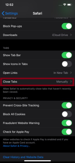 How to Automatically Close Safari Tabs on iPhone and iPad | Beebom