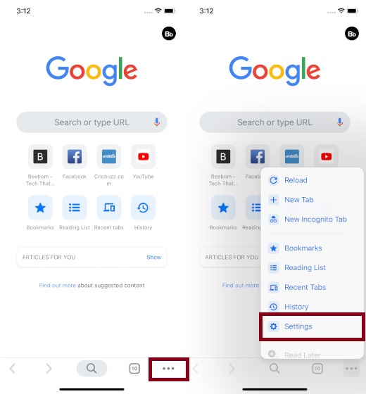How to Hide Chrome Suggested Articles on iPhone and Android | Beebom