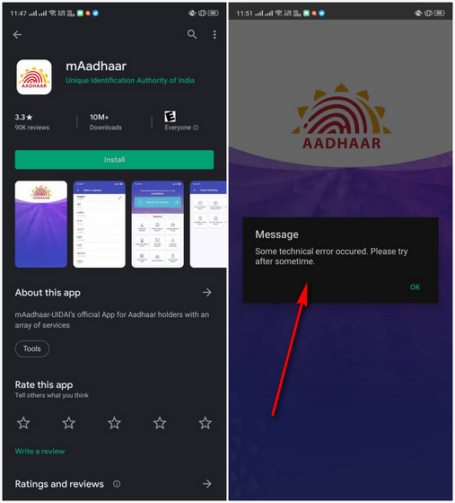 New mAadhaar App Released on Android, iOS, But it Just Doesn't Work ...