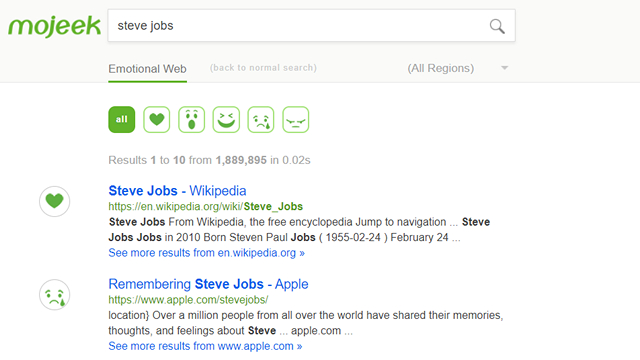 Mojeek Search Engine Lets You Search by Emotions | Beebom