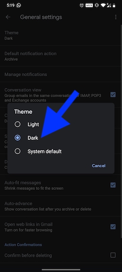How to Enable Dark Mode in Gmail on iPhone and Android | Beebom