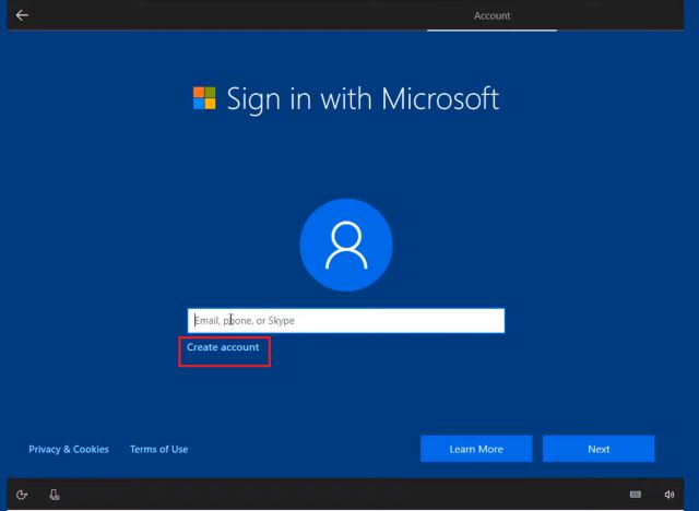 How to Create a Local Account on Windows 10 During Setup | Beebom