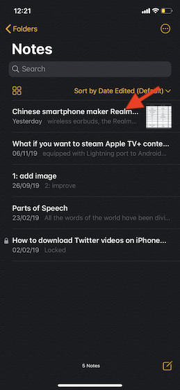 How to Use Light Background in Notes in Dark Mode iPhone | Beebom