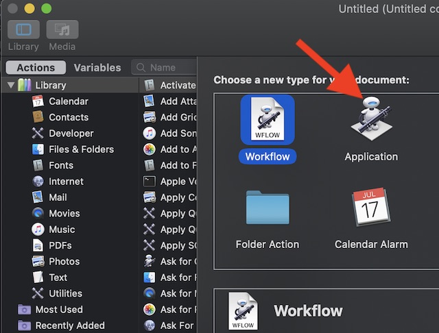 How to Convert Automator Actions as Apps on Mac | Beebom