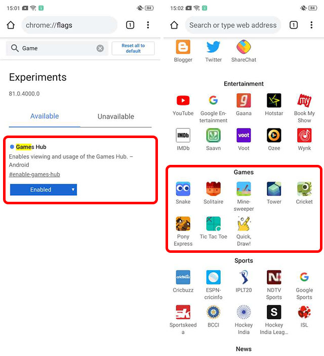 New 'Game of the Day' Cards Spotted in Chrome for Android | Beebom