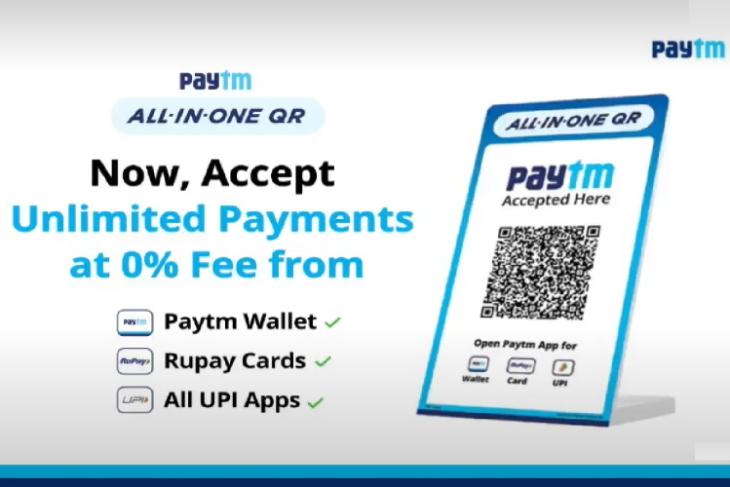 Paytm Launches 'All-in-One' QR Code that Supports Any UPI App & Rupay ...