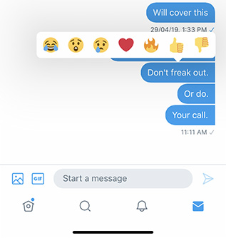 Twitter Rolling out Emoji Reactions in Direct Messages | Beebom