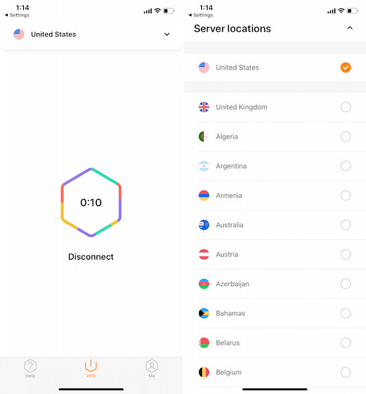 12 Best Free VPN Apps for iPhone and iPad in 2022 | Beebom