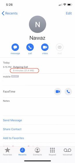 3 Ways to Check FaceTime Mobile Data Usage on iPhone | Beebom