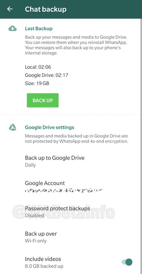 WhatsApp Will Soon Allow You to Encrypt Your Google Drive Backups | Beebom