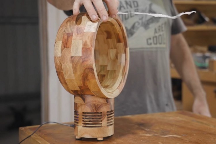 This Guy Built a Wooden Bladeless Fan from Scratch - Jones Manout