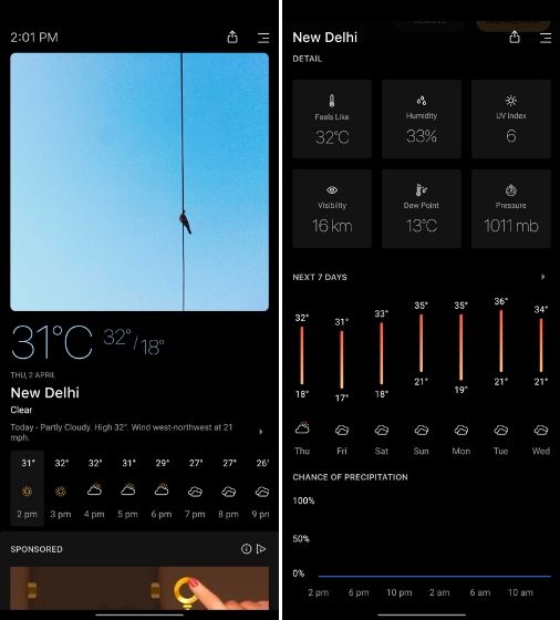 10 Best Dark Sky Alternatives for Android in 2020 | Beebom