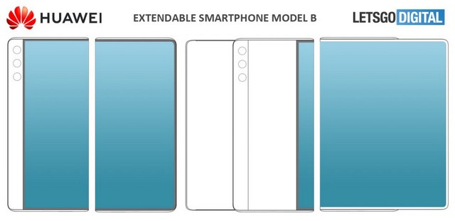 Huawei's New Patents Show Phones with Foldable Slide-Out Displays