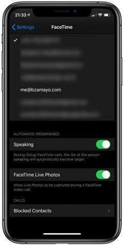 How to Turn off Auto Zooming in Group FaceTime Calls in iOS
