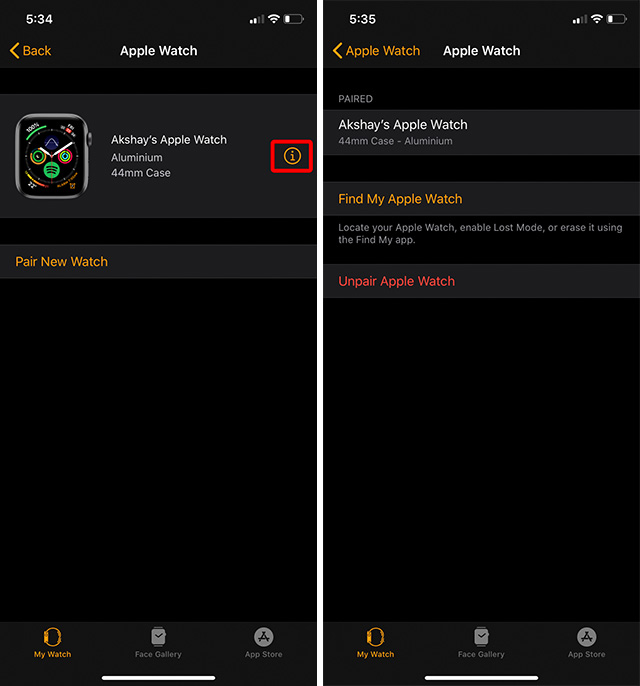 What Is the 'i' Icon on Apple Watch? | Beebom