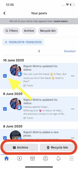 How to Bulk Delete Facebook Posts on iPhone and Android | Beebom