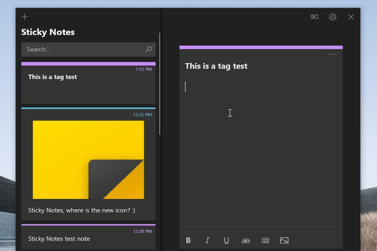 Sticky Notes May Soon Get Extended Mode and Tag Management | Beebom