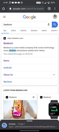 Google Chrome Now Lets You Search Words with a Single Tap on Android ...