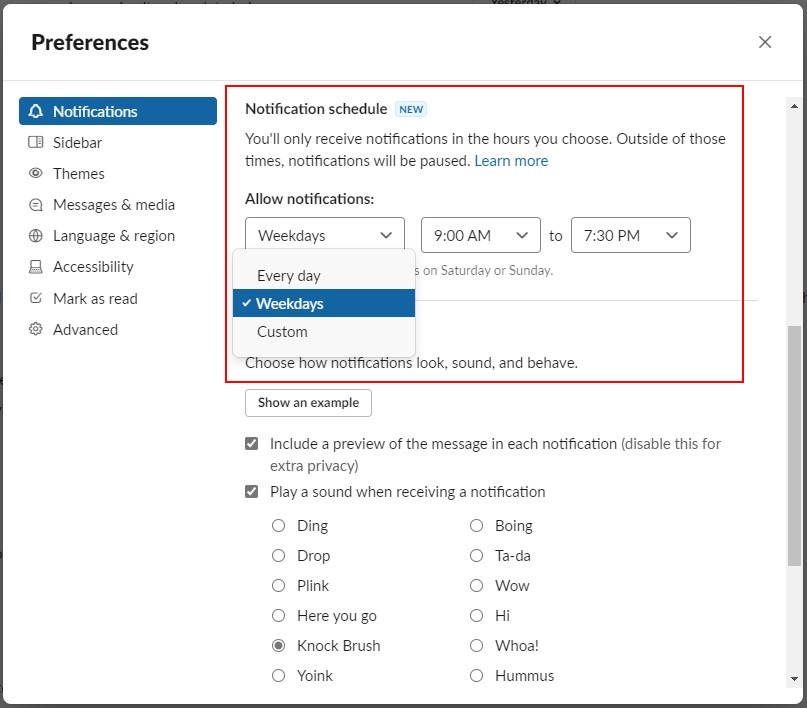 Slack Now Lets You Set a Custom Notification Schedule; Here's How it ...