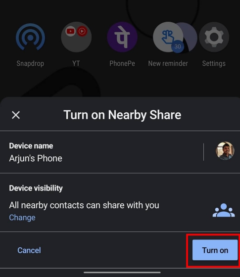 How to Enable and Use Nearby Share on Android | Beebom