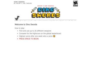 Dino Swords” is Chrome’s T-Rex Game with Weapons | Beebom