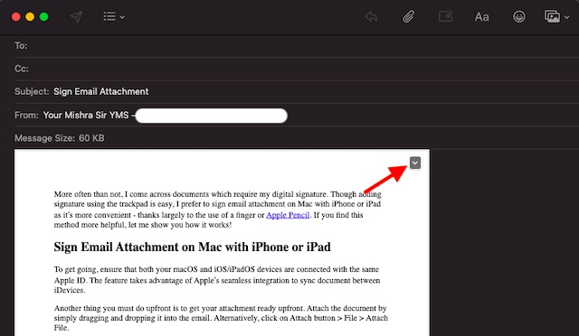 How to Use iPhone or iPad to Sign Email Attachment on Mac | Beebom