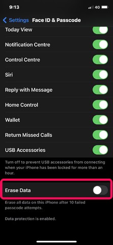 How to Make iPhone Erase All Data After 10 Failed Passcodes | Beebom