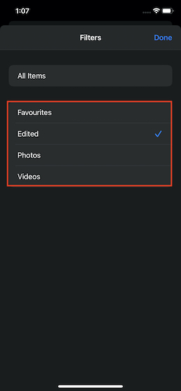 How to Filter Images in Photo Library on iPhone and iPad | Beebom