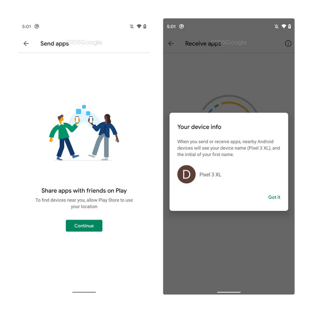 Google Play Store May Get P2P App Sharing | Beebom