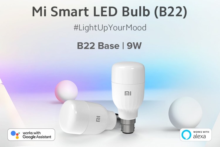 Xiaomi Launches Mi Smart LED Bulb (B22) with Voice Control at Rs. 799 ...