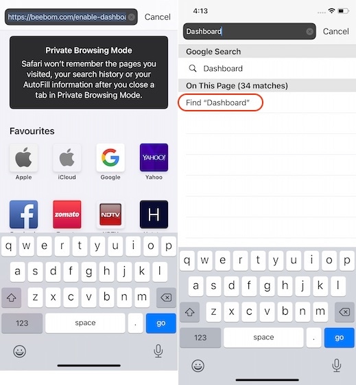 How to Perform Text Search on Webpages on iPhone and iPad | Beebom