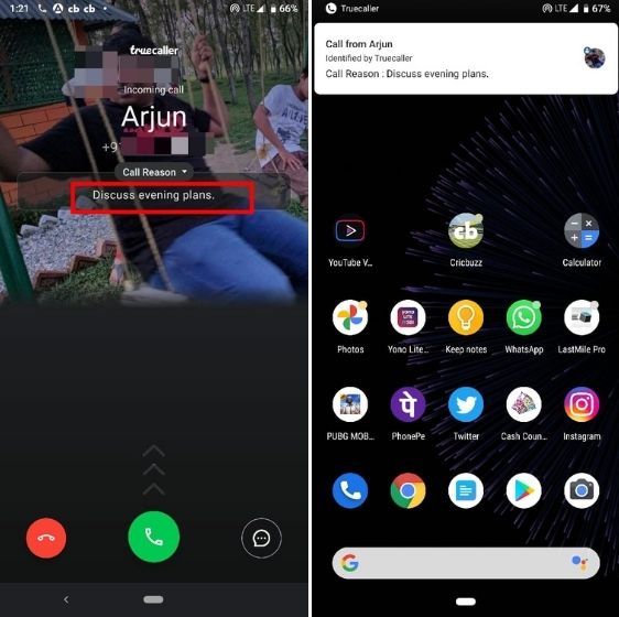 How to Use the Call Reason Feature on Truecaller | Beebom