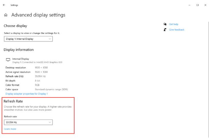 Windows 10 Now Lets You Change the Refresh Rate from Settings Menu | Beebom