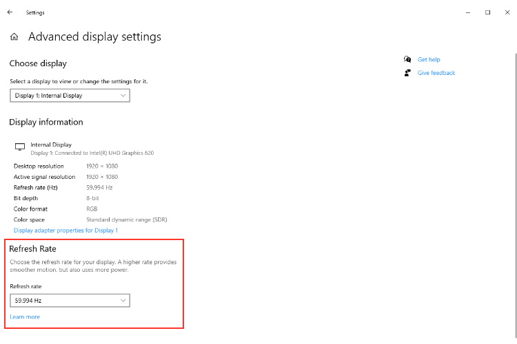Windows 10 Now Lets You Change the Refresh Rate from Settings Menu | Beebom