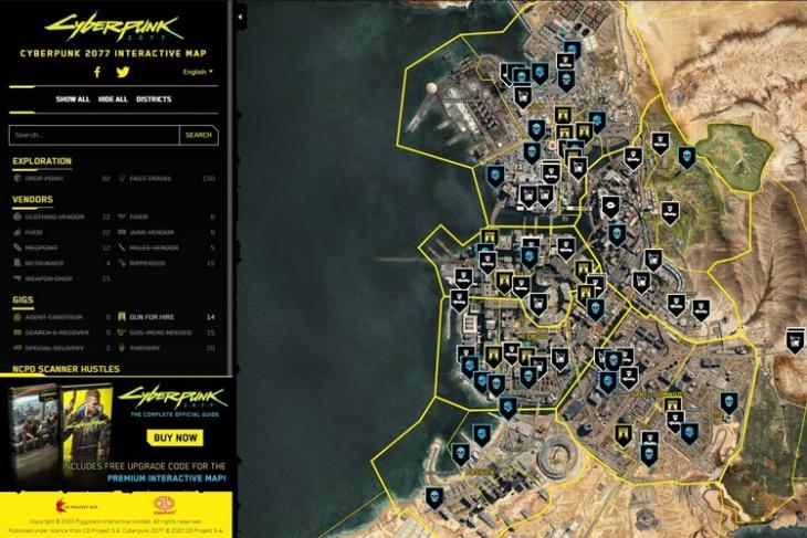 Check Out This Super-Cool Cyberpunk 2077 Interactive Map | Beebom