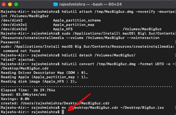How to Create a macOS Big Sur ISO File Using Terminal | Beebom