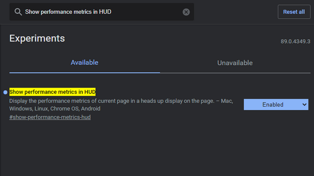 How to Enable Chrome's Benchmark HUD to Track Performance Metrics | Beebom