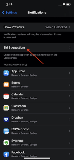 How to Disable Siri Lock Screen Suggestions on iPhone (Guide) | Beebom