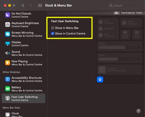 How to Enable Fast User Account Switching in macOS Big Sur | Beebom