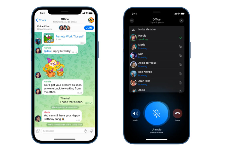 Telegram Now Supports Group Voice Calls That You Can Easily Jump In/Out ...