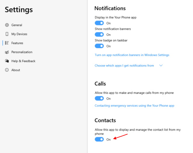 Your Phone App Now Shows Contacts List, Lets Your Delete Photos on ...