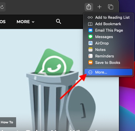 How to Customize Share Menu Extensions on Mac | Beebom